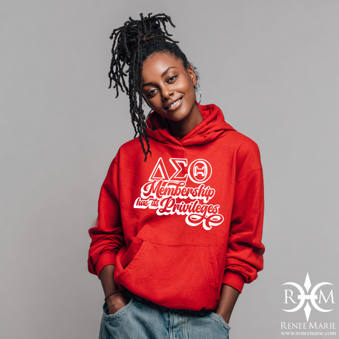 DST Membership Has Its Privileges Hoodie – RENEE MARIE