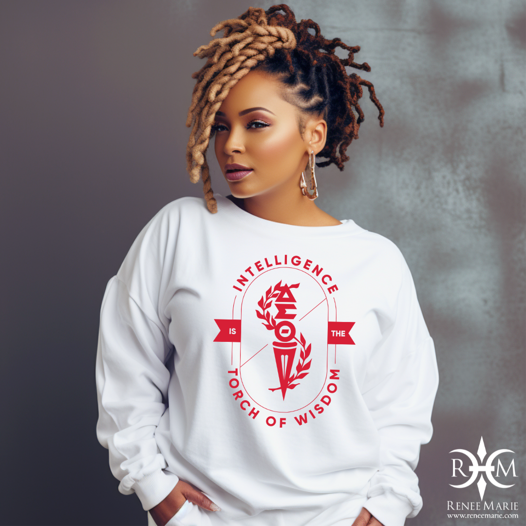 DST Torch of Wisdom Sweatshirt – RENEE MARIE